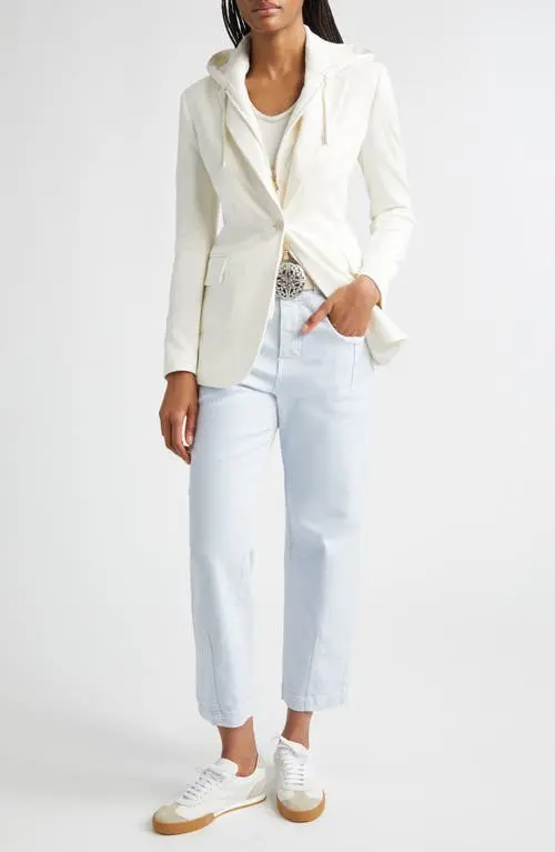 Eleventy Garment-dyed Flare Leg Bull Denim Jeans - 130 Sky Blue