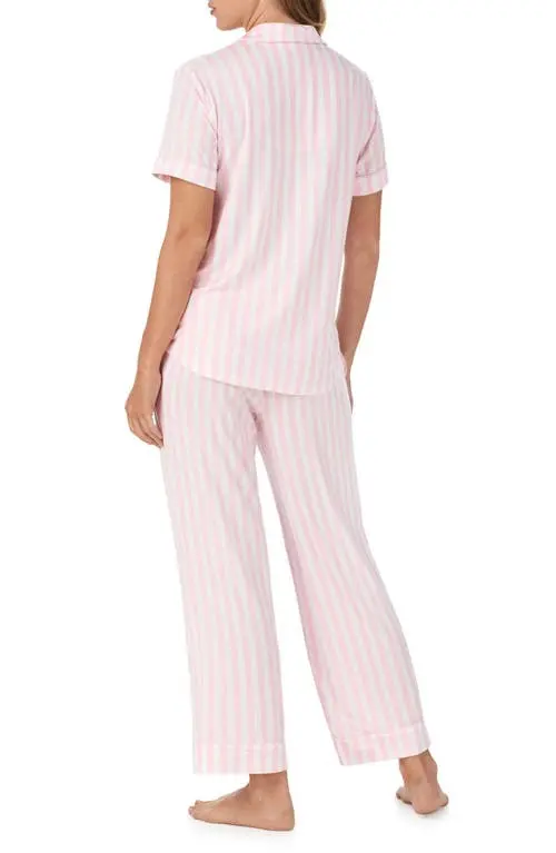 Kate Spade New York Print Crop Pajamas - Pink/white