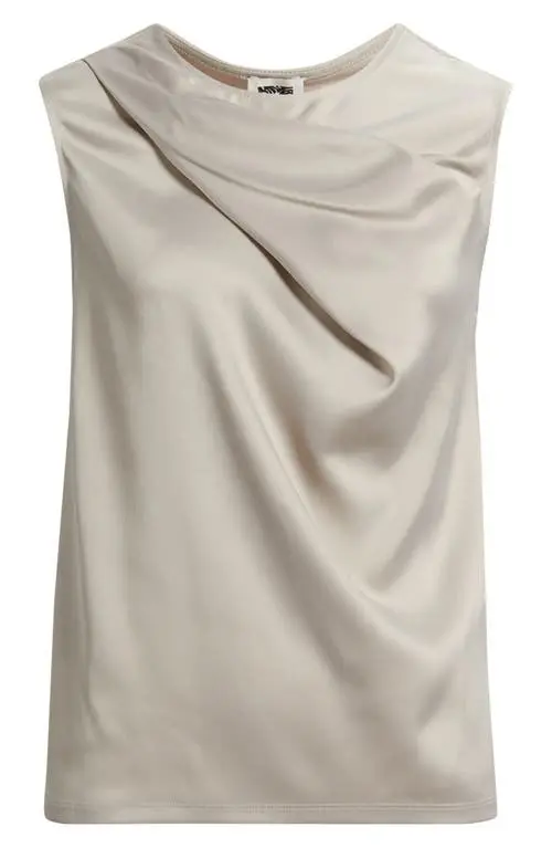 Anne Klein Asymmetric Sleeveless Cowl Neck Top