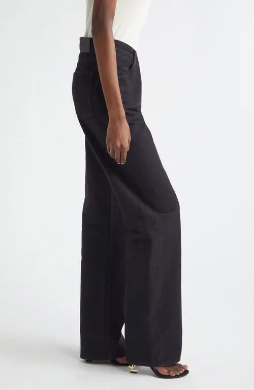 Saint Laurent V-waist Wide Leg Jeans