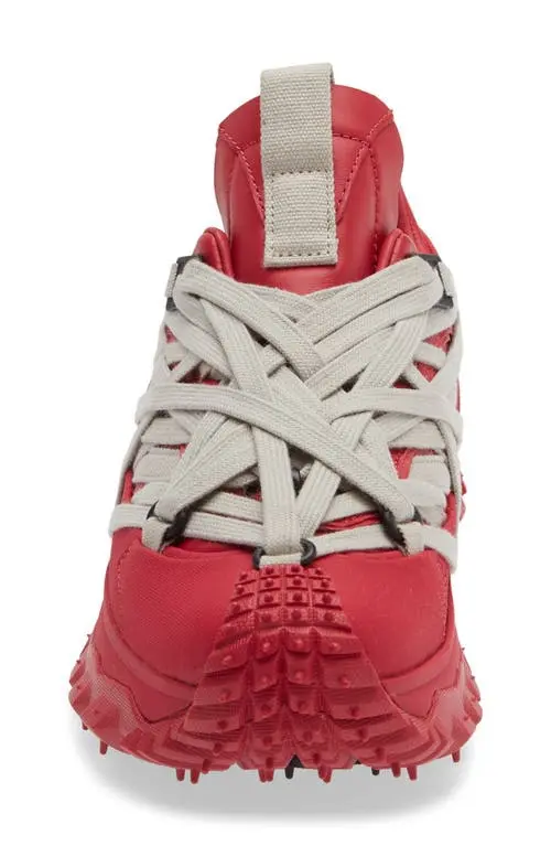 Moncler Trailgrip Megalace Low Top Sneaker - Red