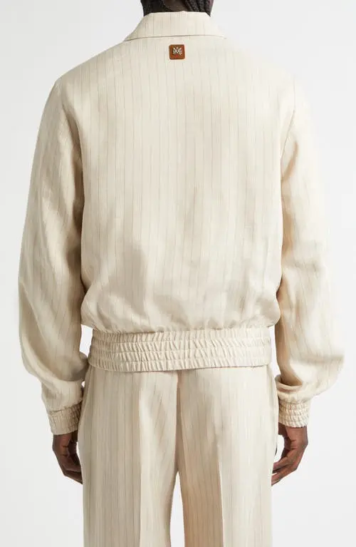 Amiri Stripe Blouson Jacket - Alabaster Archived