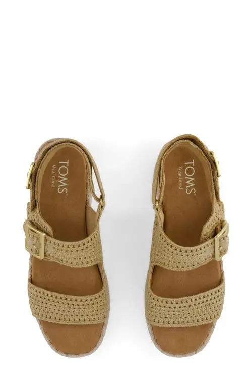 Toms Giana Flatform Sandal - Dark Beige