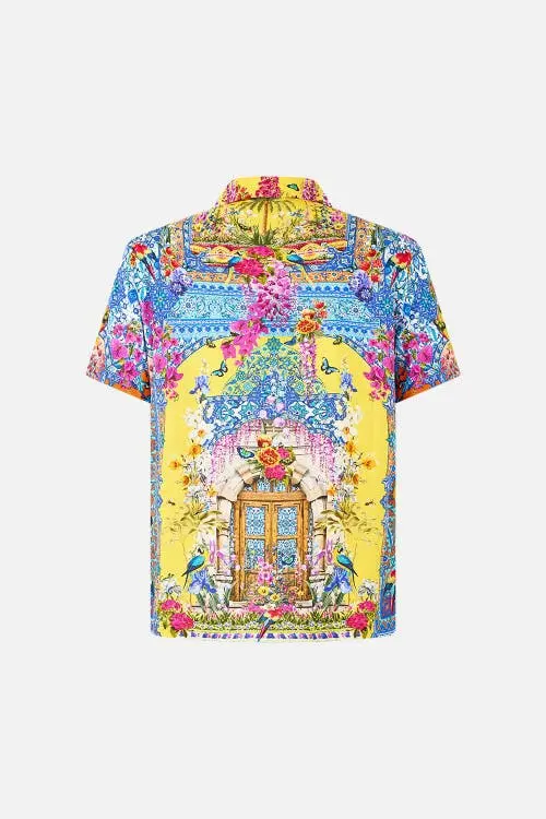 Camilla Short Sleeve Camp Collared Shirt