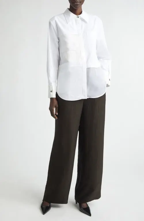 JASON WU Washed Twill Straight Leg Trousers