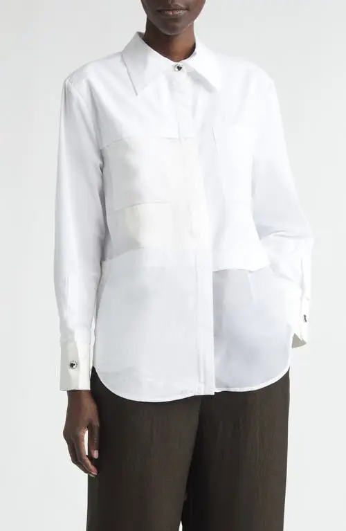 JASON WU Collage Zip-up Shirt