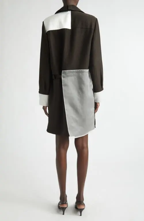 JASON WU Soft Suiting Collage Shirtdress