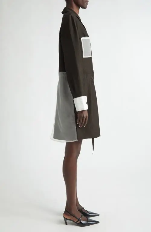 JASON WU Soft Suiting Collage Shirtdress