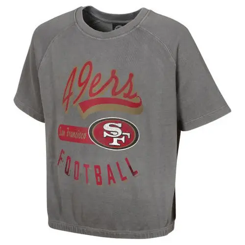 OUTERSTUFF San Francisco 49ers Mineral Wash Crewneck Top