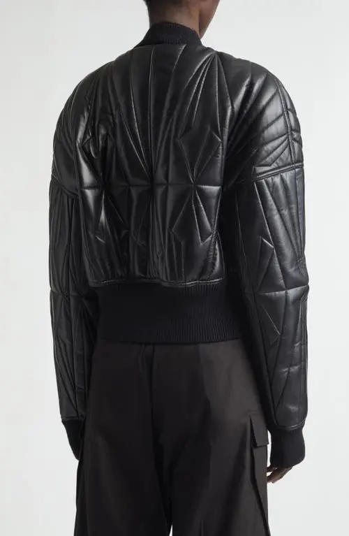 Moncler X Rick Owens Geocamo Leather Bomber Jacket