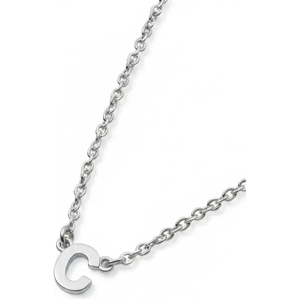 OAK & LUNA Inez Initial Necklacesterling Silver 925 - Letter C