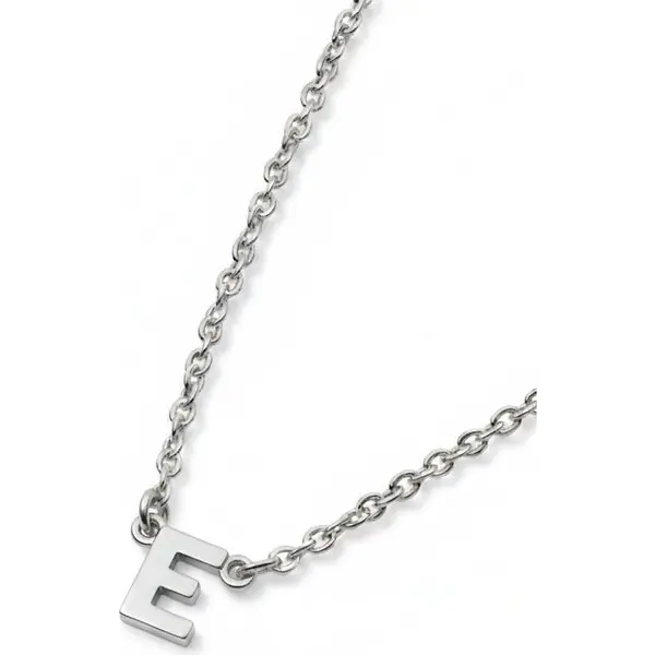 OAK & LUNA Inez Initial Necklacesterling Silver 925 - Letter E