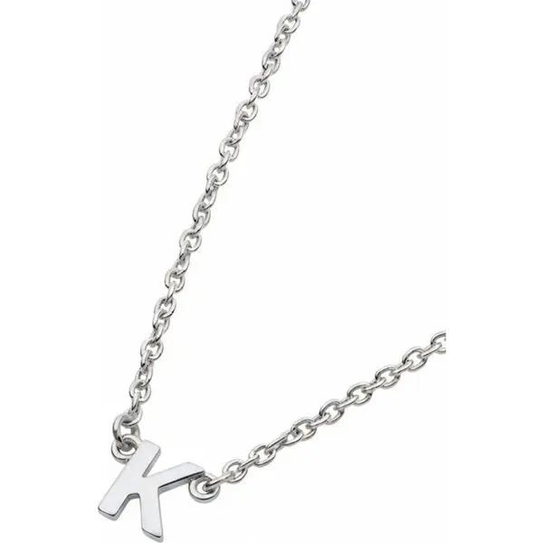 OAK & LUNA Inez Initial Necklacesterling Silver 925 - Letter K