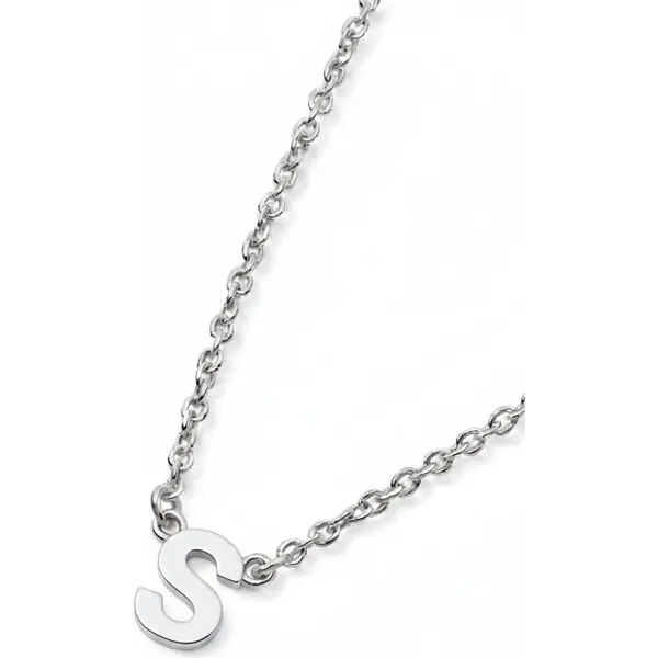 OAK & LUNA Inez Initial Necklacesterling Silver 925 - Letter S