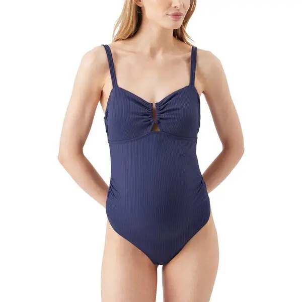 RIPE MATERNITY Amalfi One Piece - Navy