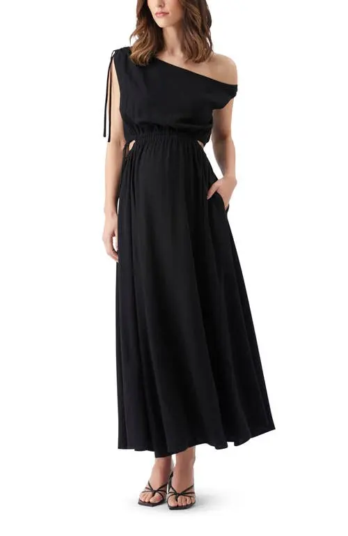 RIPE MATERNITY Presley Off Shoulder Dress - Black