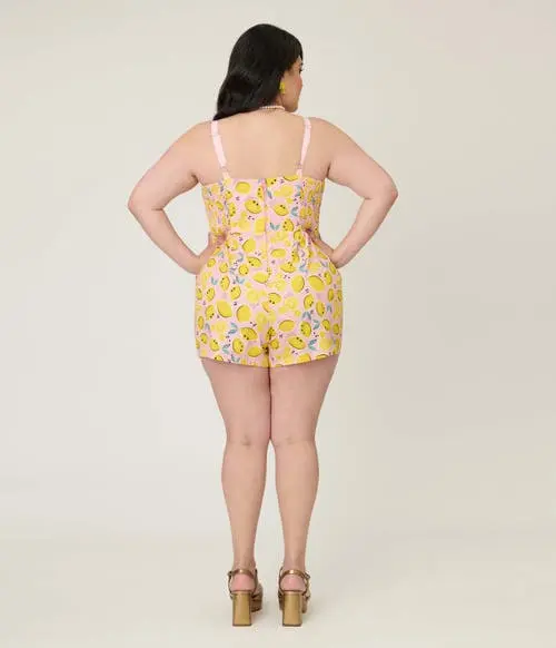 Unique Vintage Skirted Dolly Romper