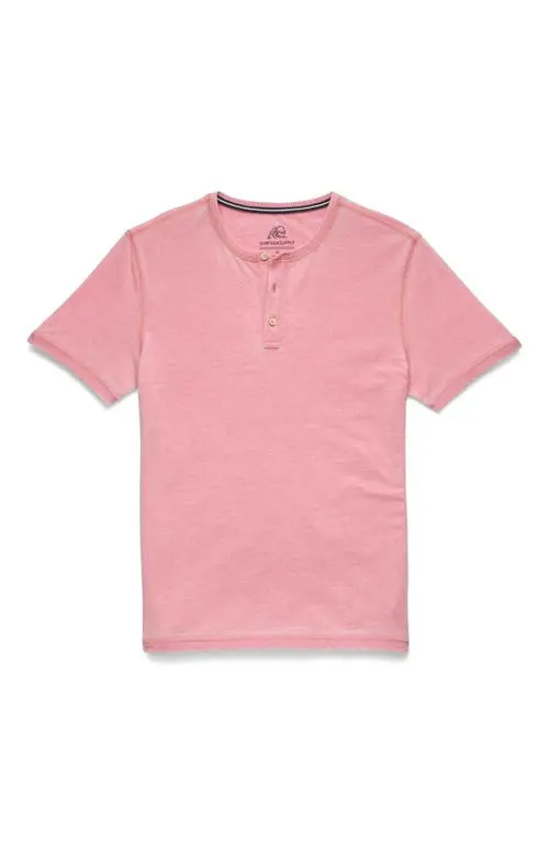 SURFSIDE SUPPLY CO. Sean Burnout Henley - Brandied Apricot