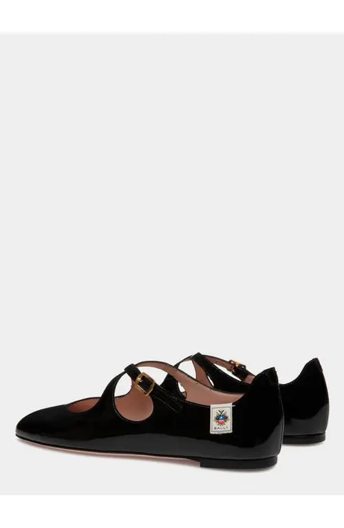 Bally Rina Flat Mary Jane - Black
