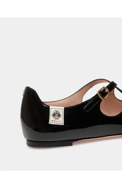 Bally Rina Flat Mary Jane - Black