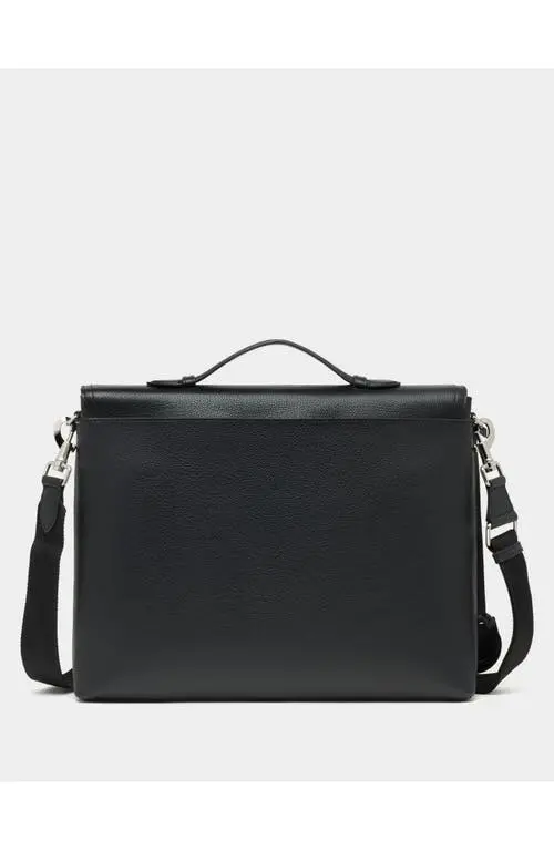 Bally Capitol Briefcase In Bovine Grained Leather