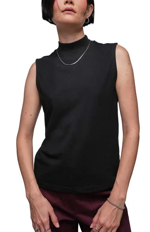 WILDFANG The Everyday Mock Neck Tank - Black