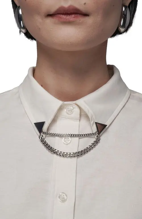 WILDFANG Chain Collar Clips - Silver