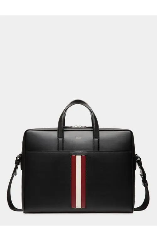 Bally Mythos Briefcase - Black+red/bone+pall