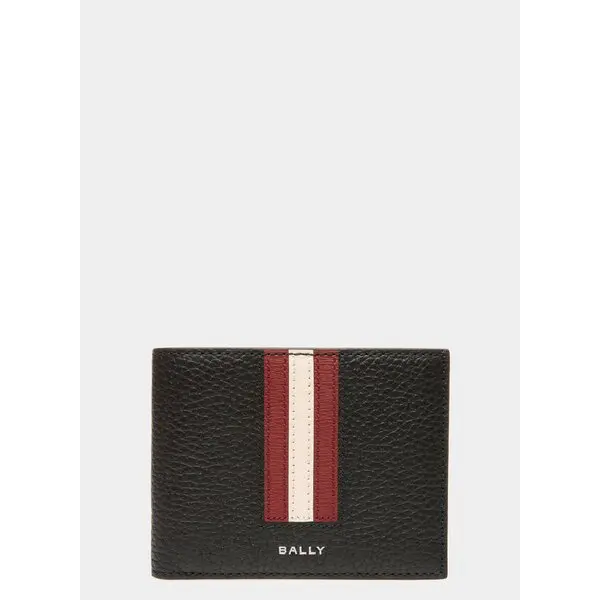 Bally Ribbon Bifold Wallet - Black/ballyred+pall