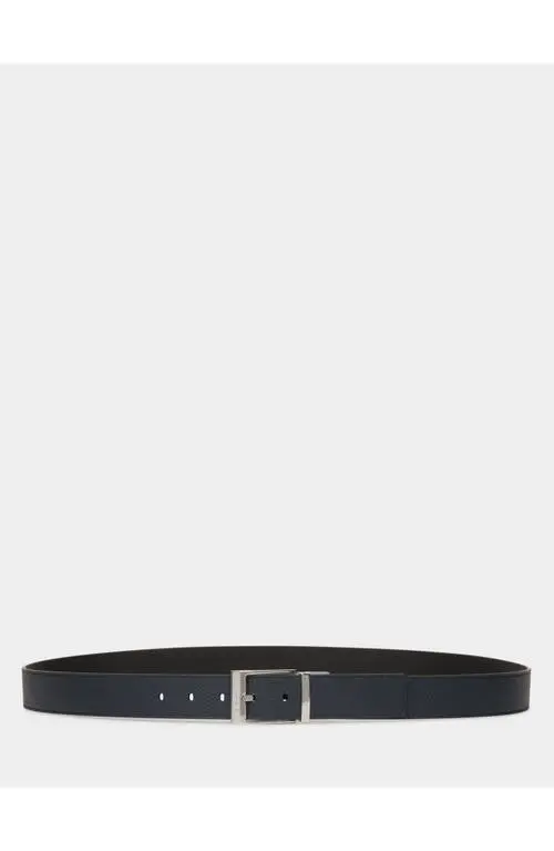 Bally Shiffie 35mm Reversible And Adjustable Belt In Leather - Midnight/black+pall