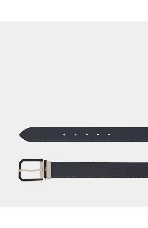 Bally Beryl 35 Mm Adjustable And Reversible Belt - Peacoat/black+pall