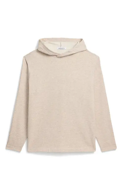ASHWORTH GOLF Terry Twillback Hoodie - Oatmeal Heather