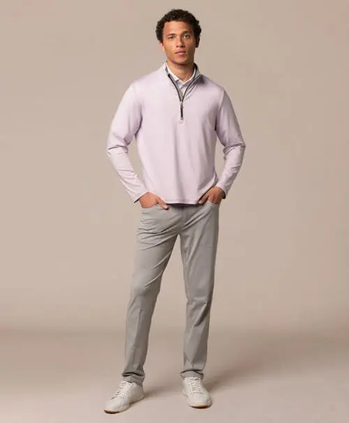 ASHWORTH GOLF La Jolla 1/4 Zip - Lavender Fog Heather
