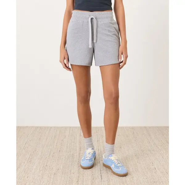 PACT Cloudknit Curved Hem Short - Heather Grey