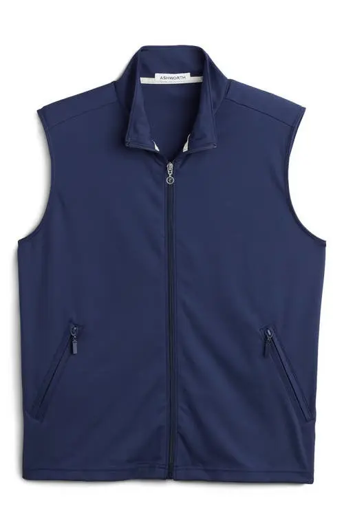 ASHWORTH GOLF Tech Stretch Vest - Driver Navy