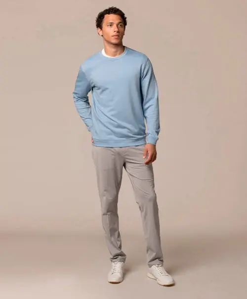 ASHWORTH GOLF Terry Twillback Crew - Chambray