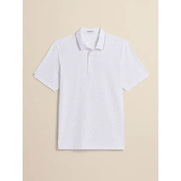 ASHWORTH GOLF All In Polo - White Lavender Fog