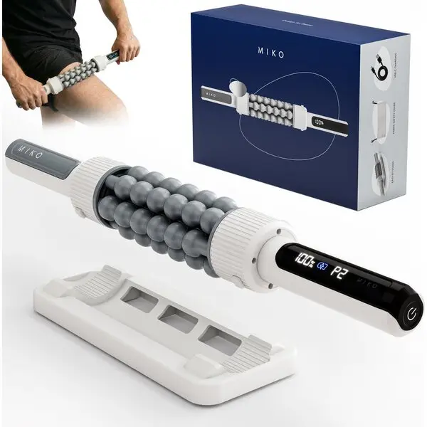 MIKO Swift Rolling Percussive Massager With 5 Speeds - White