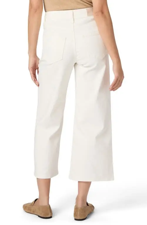 Paige Anessa High Waist Ankle Wide Leg Jeans - Tonal Ecru