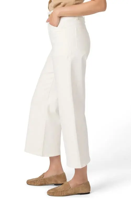 Paige Anessa High Waist Ankle Wide Leg Jeans - Tonal Ecru