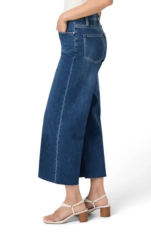 Paige Anessa Raw Hem Wide Leg Jeans - Venetian Breeze