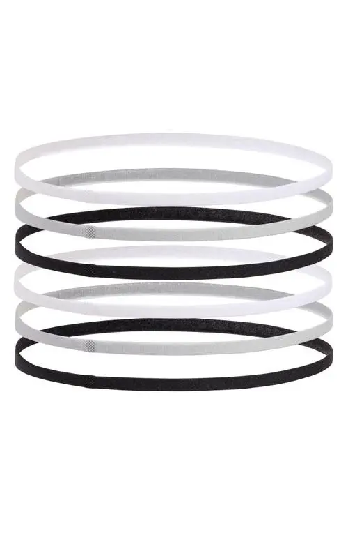 Under Armour Assorted Mini Headbands 6 Pack - Black// Mod Gray