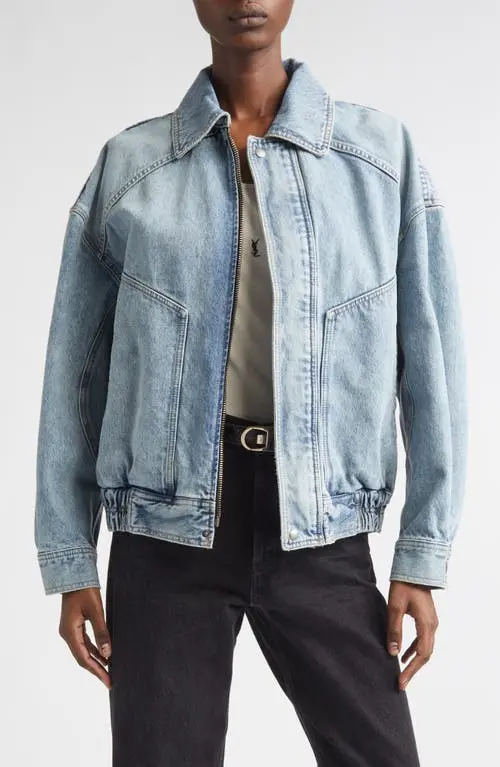 Saint Laurent Oversize Denim Jacket - South Blue