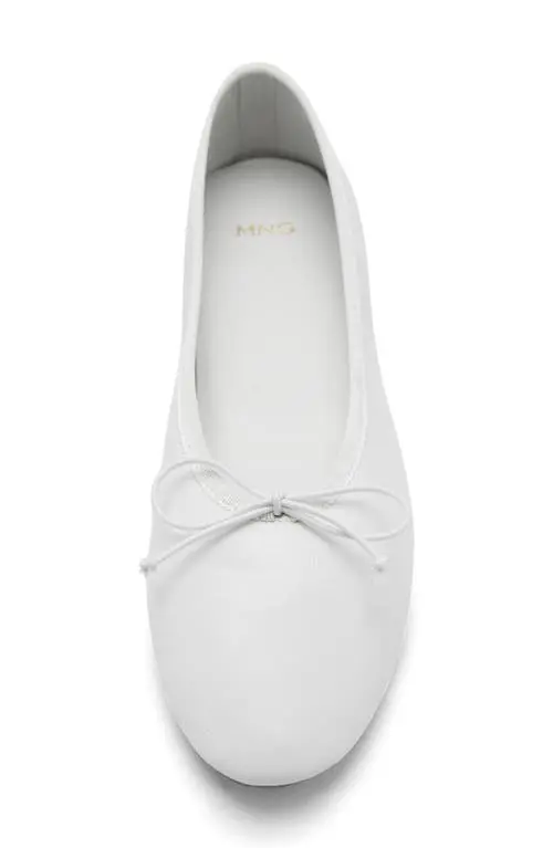 Mango Ballet Flat - White