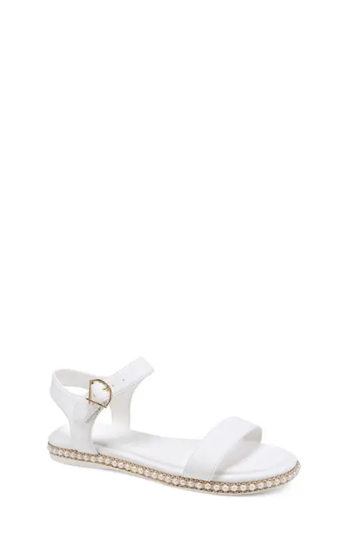 Karl Lagerfeld Paris Claire Ankle Strap Sandal - Bright White