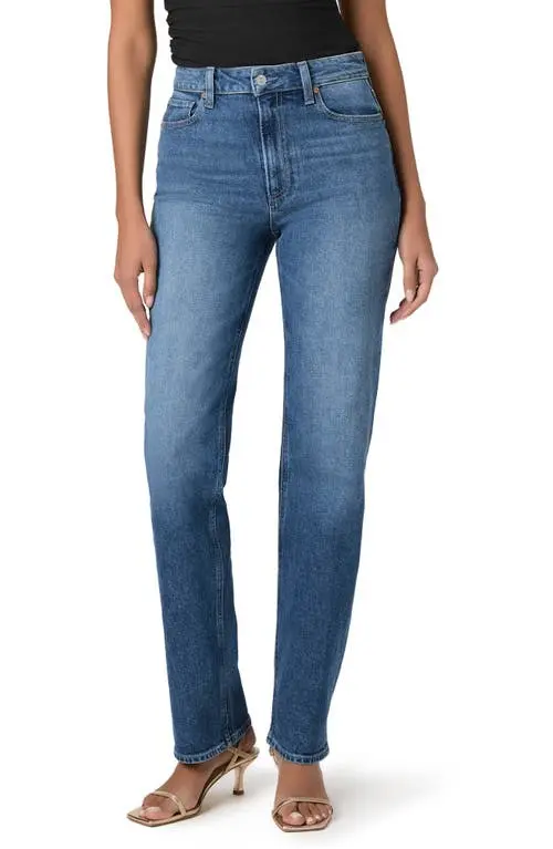 Paige Stevie High Waist Straight Leg Jeans - Bonjour