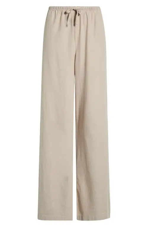 Splendid Valerie Drawstring Wide Leg Pants - Fawn