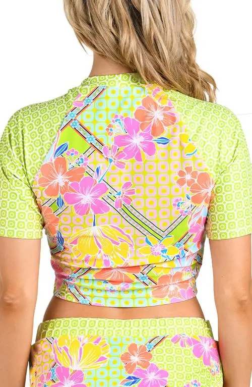 CITRUS Across Short Sleeve Crop Rashguard