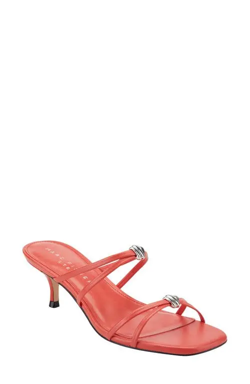 Marc Fisher Baizel Strappy Slide Sandal - Medium Red