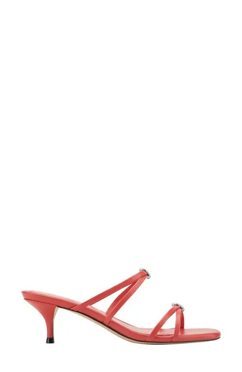 Marc Fisher Baizel Strappy Slide Sandal - Medium Red